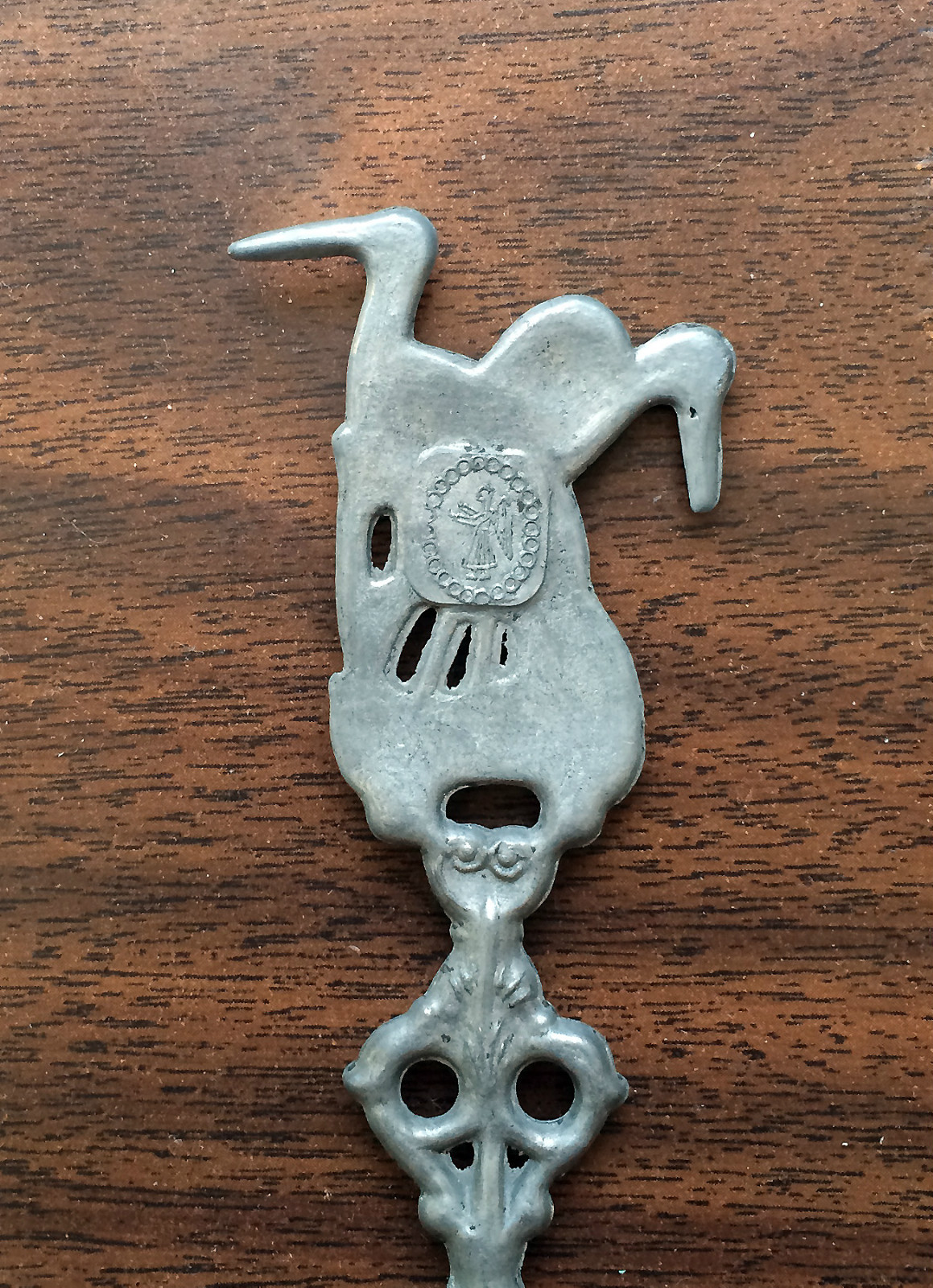 Vtg Dutch Decorative Pewter Spoon Volendam Holland Netherlands Angel ...