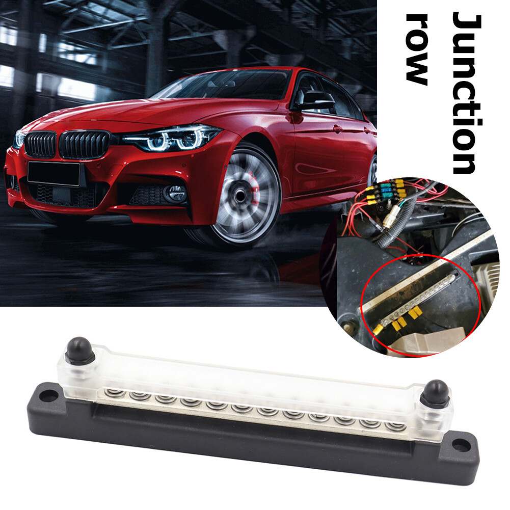 Car Terminal Block Bus Bar Power Distribution Block for Car Boat (Black ...