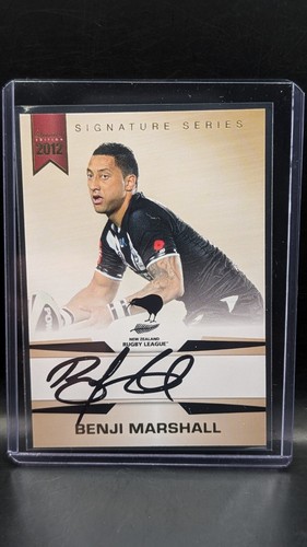 2012 Elite NRL BENJI MARSHALL Signature Series On Card Autograph ...