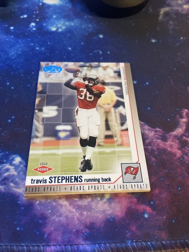 2002 Pacific Heads Update Blue Buccaneers Football Card #164 Travis ...