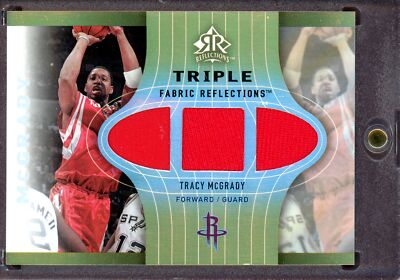 TRACY MCGRADY ~ 2006-07 Reflections Triple Fabric Reflections Gold #TM ...