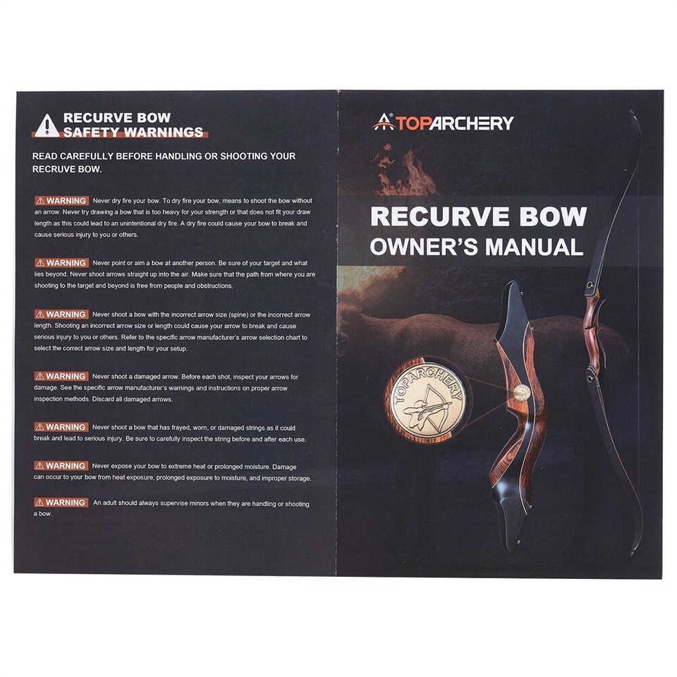 Archery 60'' Takedown Recurve Bow Wooden Long Bow / Arrows for Hunting ...