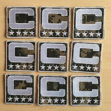 Camo Salute to Service Captain C Patch for Jersey Football Soccer ...