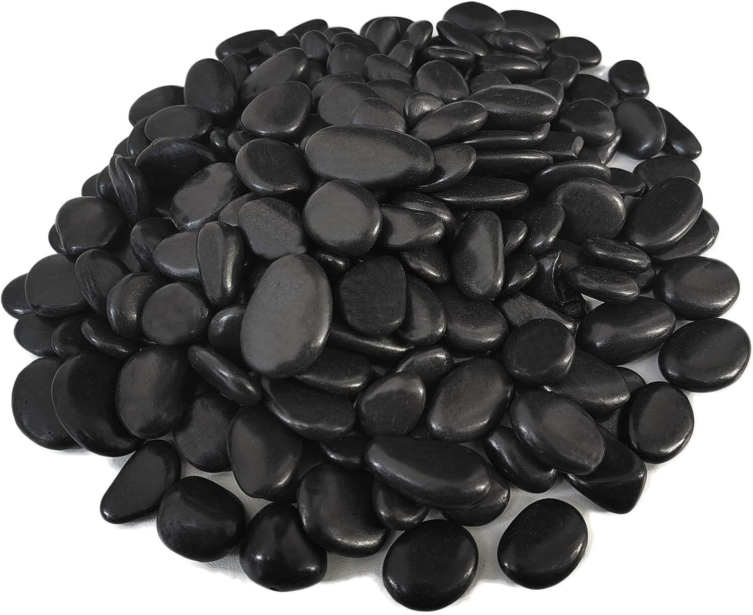 Decorative Black Polished Small Pebbles - Ideal Stones for Table Décor ...