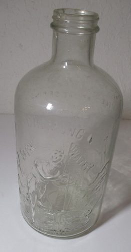 Vintage Half Gallon Bottle CHEMUNG SPRING WATER Native American Indian ...