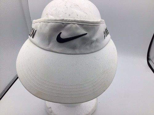 Nike Golf Men O/S Visor Hat Cap Strap Back Adjustable White RZN VRS ...