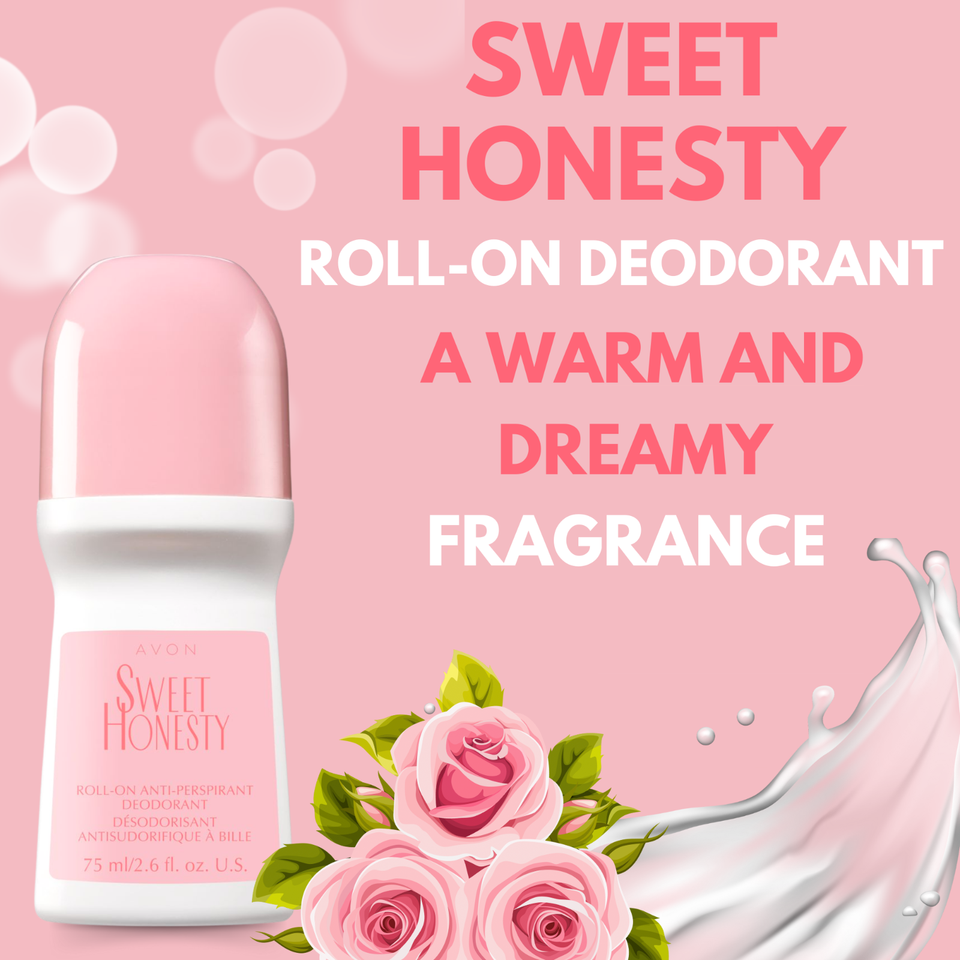 Avon Sweet Honesty Roll-On Antiperspirant Deodorant, 2.6 fl oz (6-Pack ...