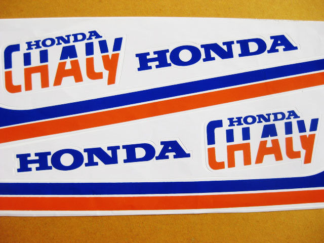 Fit HONDA CF50 CF70 CHALY STICKER SET "O-BL".#BI2841# | eBay