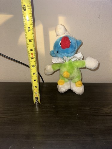 Vtg Blue Smurf Clown Plush Stuffed 1983 Peyo Wallace Berrie 10" | eBay