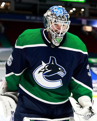 Thatcher Demko Reverse Retro Portrait Vancouver Canucks 8x10 NHL Hockey ...