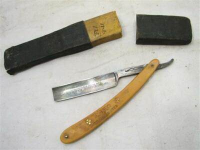 Antique Wade Butcher Sheffield The Genuine Bow Straight Razor Shaving 5 ...