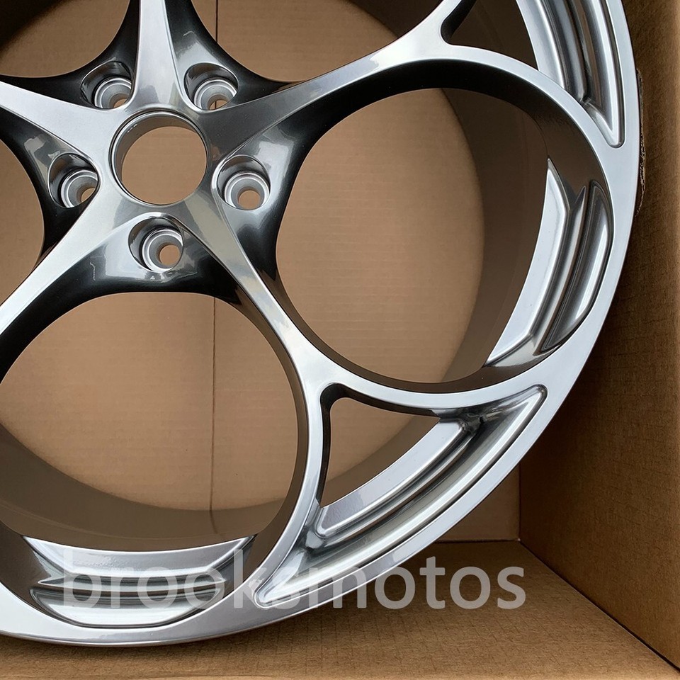 FOR ALFA ROMEO GIULIA QV 19" HYPER BLACK FULL FORGED WHEELS RIMS 19X8.5 ...