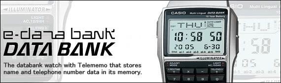 1992 CASIO EDB-610 (2550) e-Data Bank Data Memory 350 36mm watch - New ...