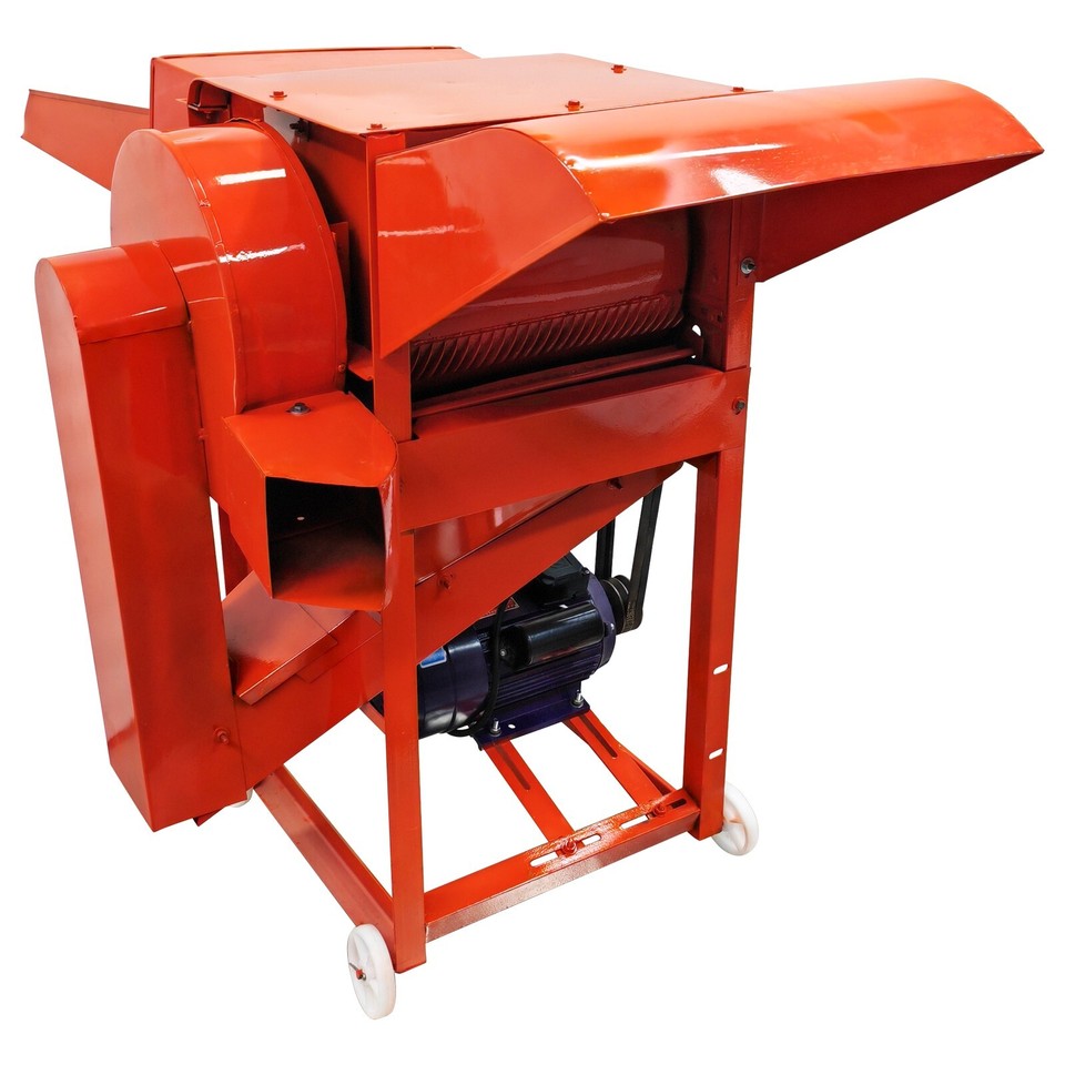 Rice Grain Wheat Peeling & Shelling Machine 220V Millet Thresher 3000W ...