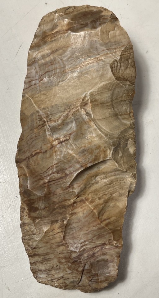 Large 8 1/2” Long Prehistoric Knapped Jasper Stone Axe Head or Hand ...