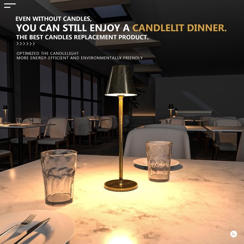 Timjorman LED CordlessTable Lamp,4000mAh Rechargeable Battery Desk lamp ...