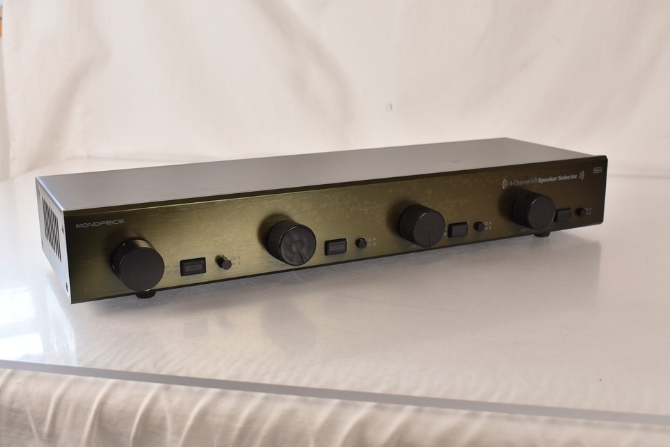 Monoprice Dual Source 4-Channel A/B Speaker Selector w/ Volume Control ...