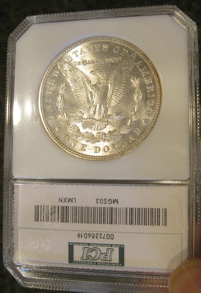 1903 Morgan silver dollar-BU, PCI 10 digit code, Tougher Date 5152 | eBay