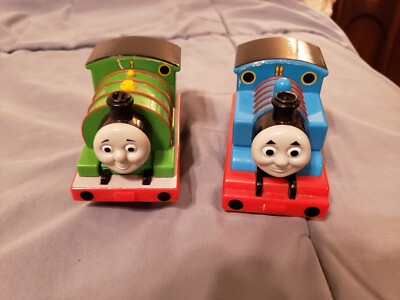 2 Thomas And Friends Percy & Thomas the Train Pull Back & Go Racer 2009 ...
