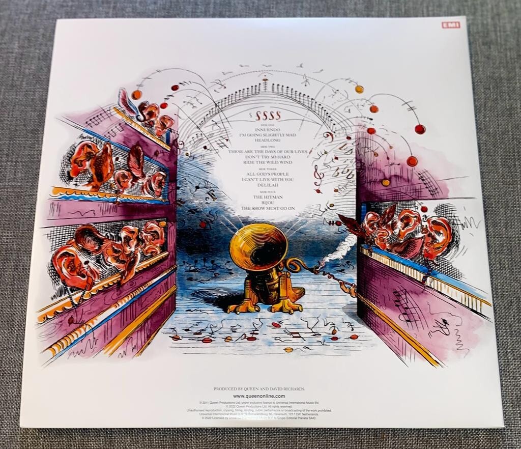 Queen Innuendo Album Cover Sticker Album Cover Sticker Happydesigner's