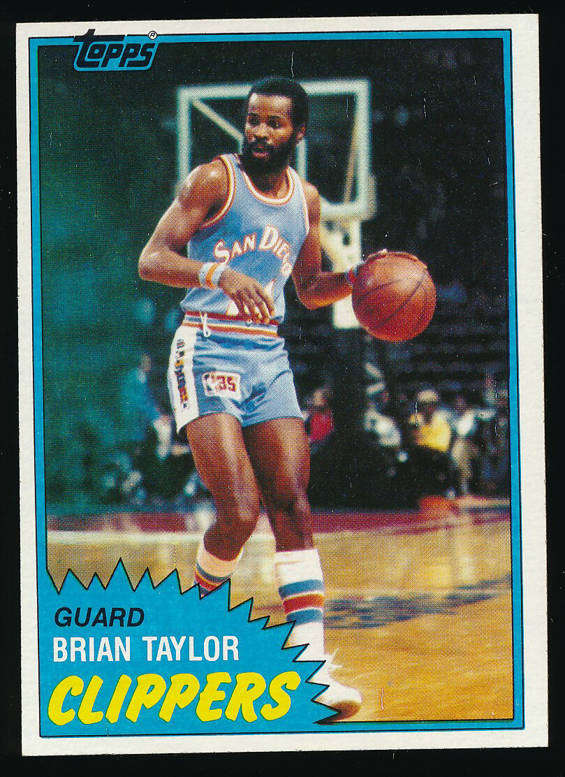 1981-82 Topps #W94 Brian Taylor - San Diego Clippers NM/MT+ (A01A) | eBay