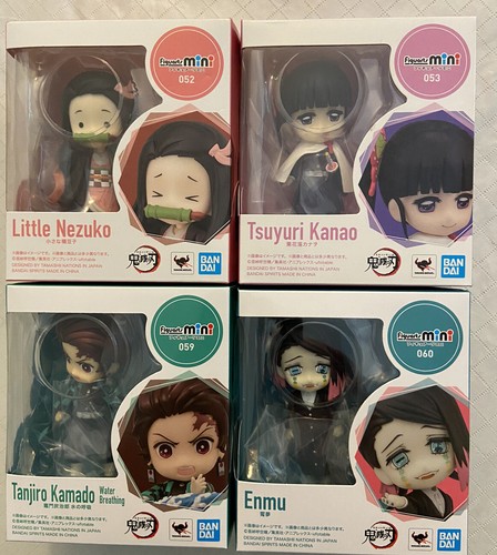 (4) Figuarts Mini: Tsuyuri 053, Tanjiro Kamado 059, Enmu 060, Nezuko 052 Figures | eBay