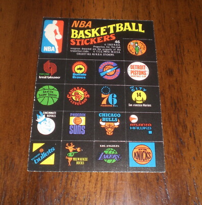 1969 TOPPS NBA BASKETBALL STICKERS #46 | eBay