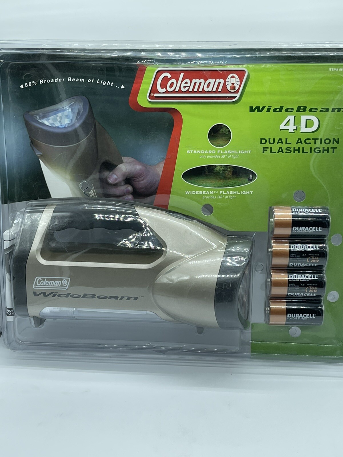 NEW = COLEMAN FLASHLIGHT Lantern 4DWIDE BEAM DUAL ACTION LIGHT MODEL ...