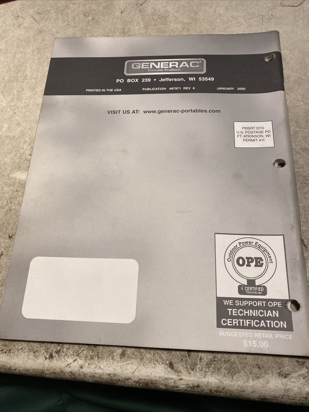 Generac Portable Generator Rotor/ Stator Resistance Tables manual | eBay
