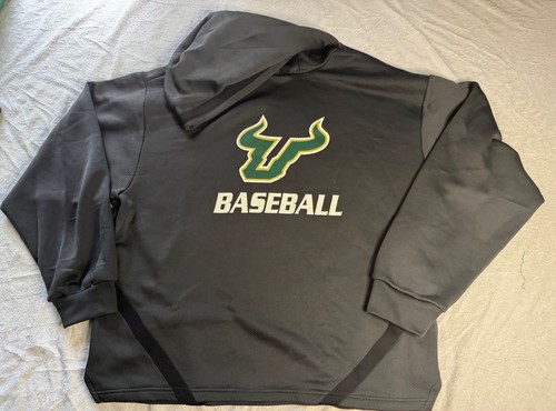 University of South Florida (USF) Bulls Baseball Sweatshirt - Adidas | eBay