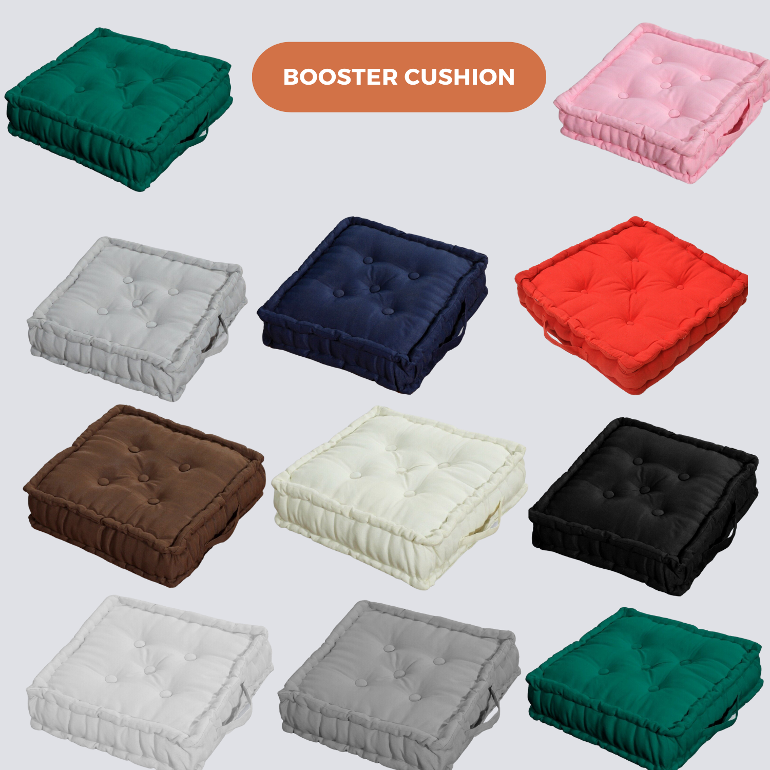 Armchair Booster Cushion Seat Pad Floor Chair Riser Cushion THICK ...