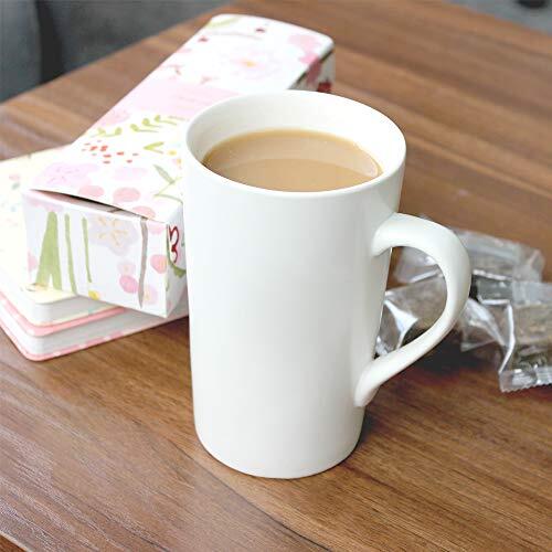 2 Pack 20 Oz Coffee Cup Simple Pure White Ceramic Cup Plain Large Tall ...