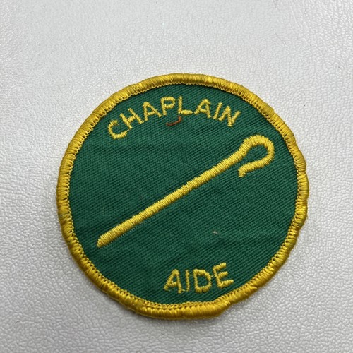 Vtg CHAPLAIN AIDE Patch T058 | eBay