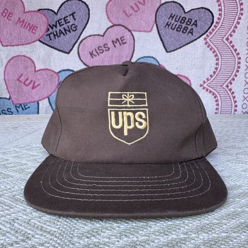 Vintage UPS Brown Hat Embroidered Adjustable Ball Cap Employee USA | eBay