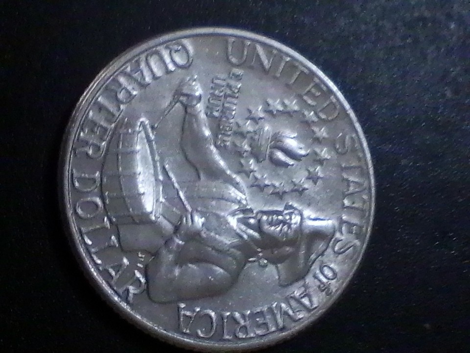 1776-1976 D US Bicentennial Quarter, Rare filled Mint Mark Drummer Boy ...