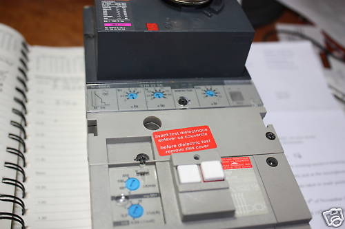 Schneider / Merlin Gerin NS250H breaker with 3 P Vigi variable RCD ...