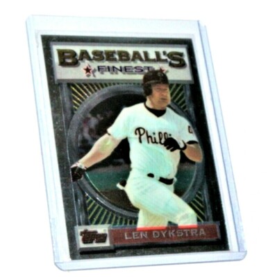 1993 Topps Baseball's Finest Len Dykstra Baseball Card # 177 NM+ | eBay