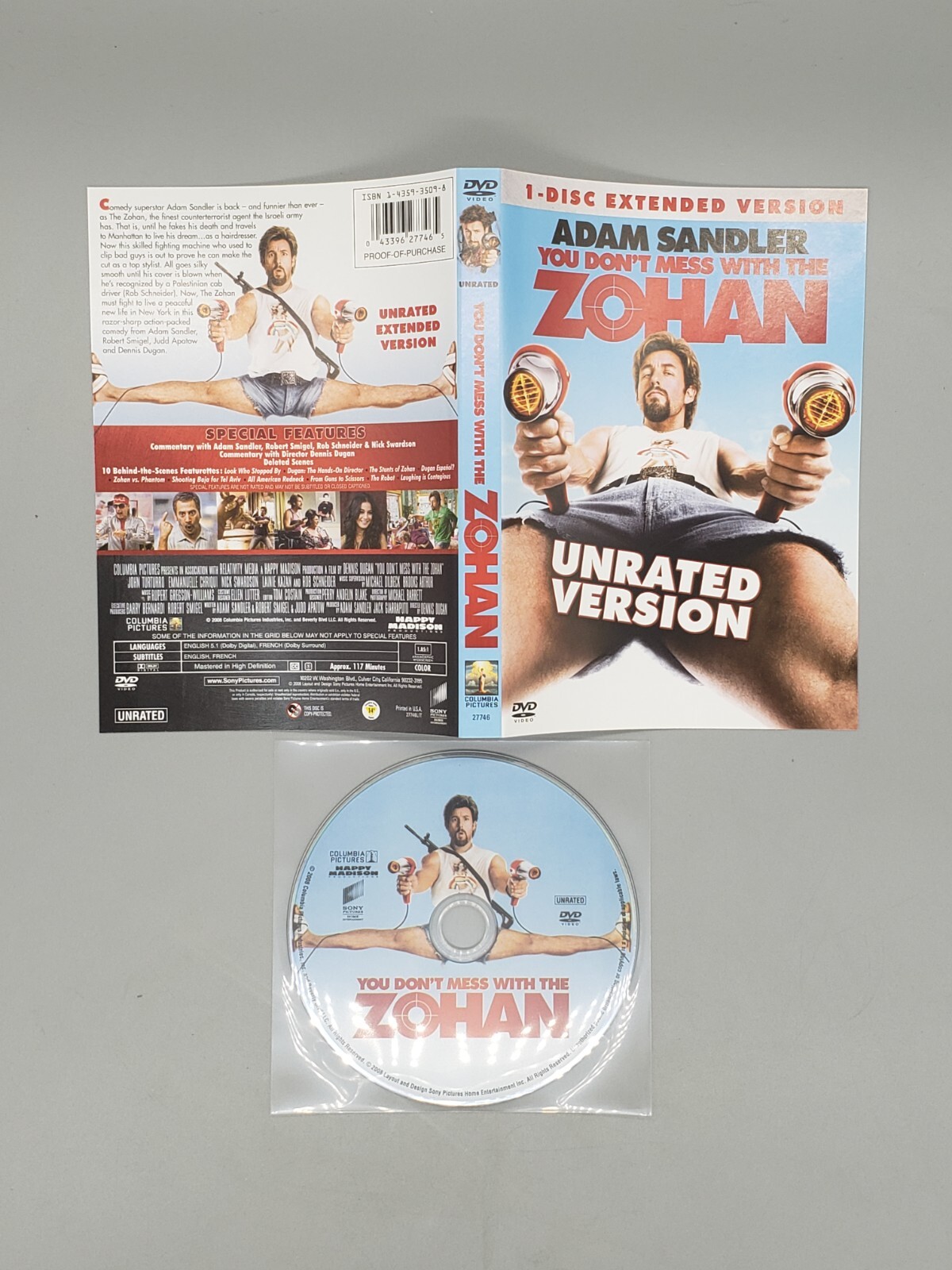You Don't Mess With the Zohan (DVD, 2008) No Case No Tracking ...