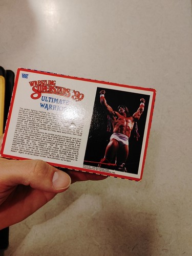 LJN WWF WWE Wrestling Superstar Ultimate Warrior Card! So Rare One! | eBay