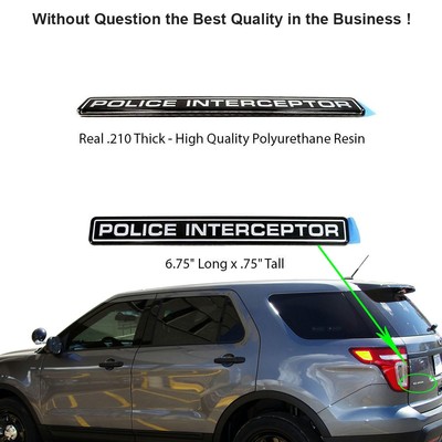 Fits Interceptor Emblem BRAND NEW Ford Crown Vic Explorer SHO Fusion ...
