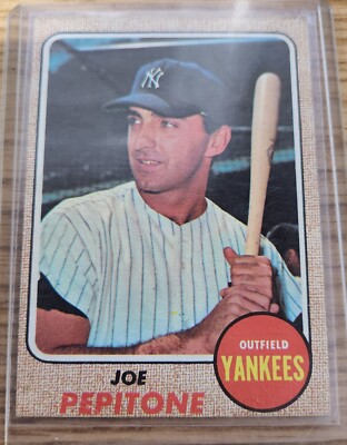 1968 Topps Baseball Card #195 Joe Pepitone New York Yankees Vg+ Cd | eBay