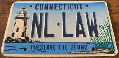 NL LAW Vanity License Plate Firm College Lawyer Preserve The Sound ...