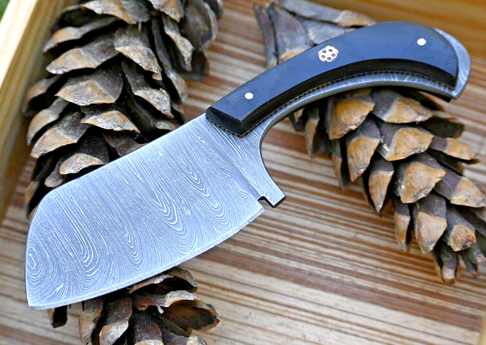 CUSTOM MADE HAND FORGED DAMASCUS STEEL CLEAVER MEAT CHOPPER BUTCHER ...