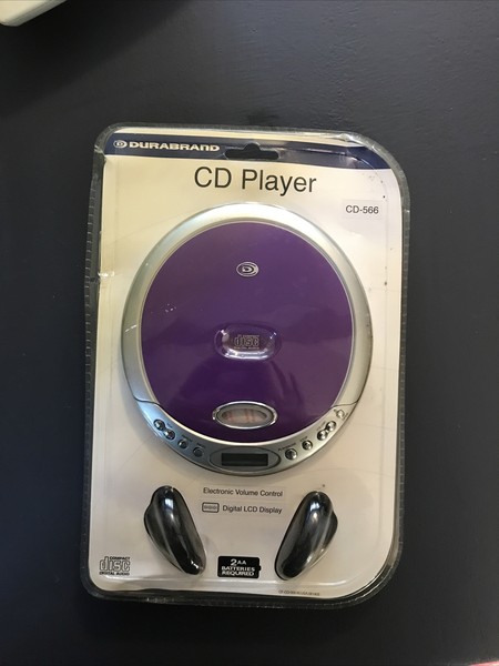 Brand New Durabrand CD Player w/ Headphones CD-566 Purple 17999015663 ...