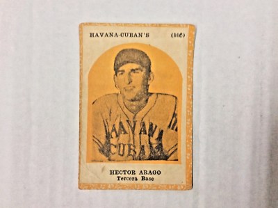 1946-47 PROPAGANDAS MONTIEL Cuban Baseball HECTOR ARAGO Card #106 | eBay