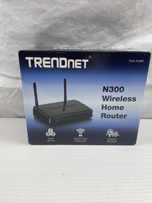 NEW IN BOX-TRENDnet TEW-731BR 4-Port Wireless 300Mbps Home Router ...