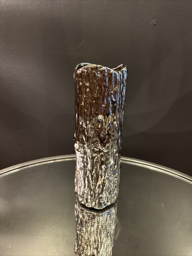 Silver TREE TRUNK Branch Bark Knot Very Detailed Silver-Toned Glass ...