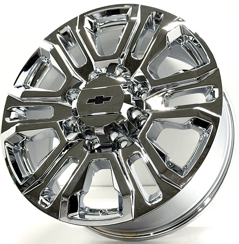 20" Chrome OE Replica 5957 Wheels fits 1999 2010 Chevy Silverado 2500 ...