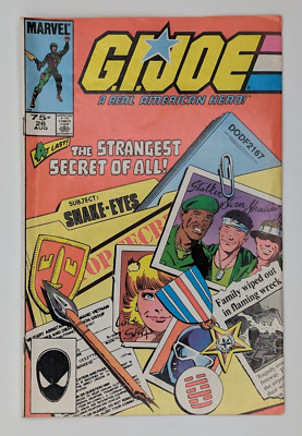 G.I. Joe #26, Marvel Comic Book 1984 - Origin of Snake Eyes - VG | eBay