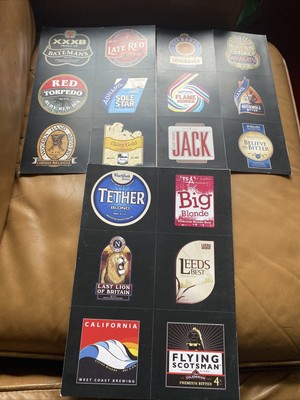 bin beer pump single Sided Pump labels (36 Beer labels ) #24 | eBay